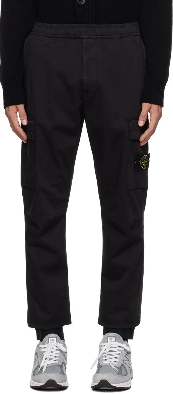 Stone Island Logo Patch Cargo Pants