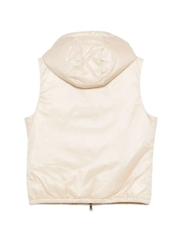 Moncler Lansette Short Down Gilet - Light Beige