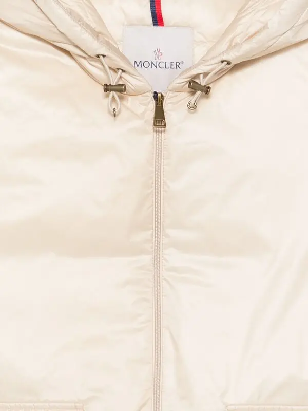 Moncler Lansette Short Down Gilet - Light Beige