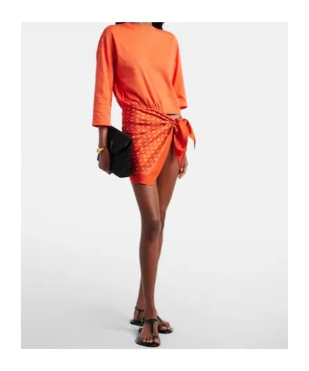 Christopher Esber Bandana Cotton Beach Cover-up