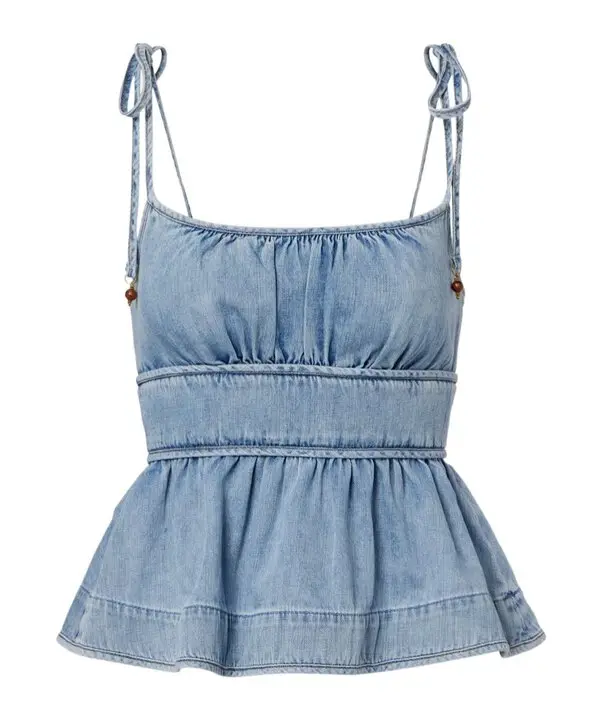 Zimmermann Wanderlust Denim Top