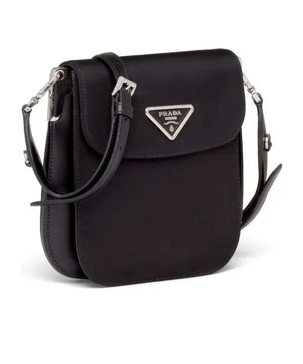 Prada Logo Plaque Shoulder Bag