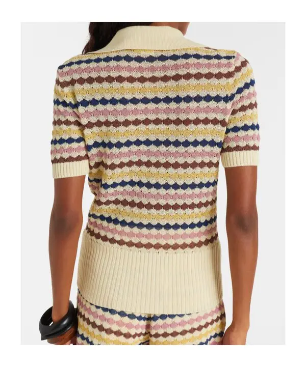 Zimmermann Awaken Cotton-blend Polo Sweater