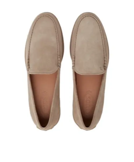 TOD'S Suede Loafers With Gommino Heel Counters