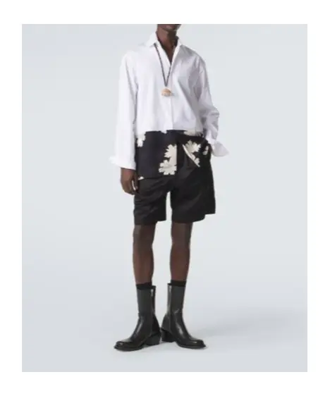 Dries Van Noten Gathered Bermuda Shorts