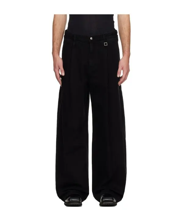 WOOYOUNGMI Belt-loop Jeans - Black