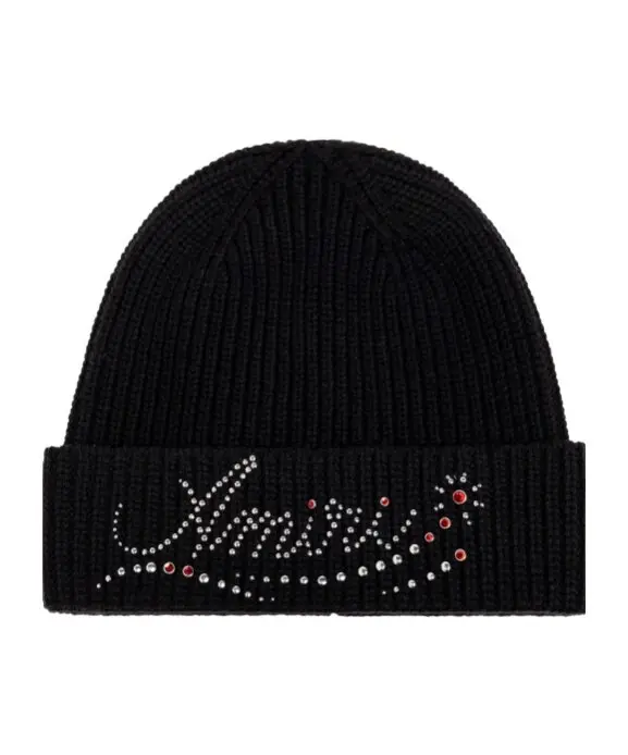 Amiri Embellished Beanie Hat - Black