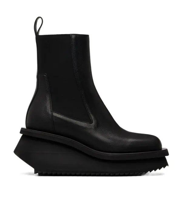 Rick Owens Chelsea Boots With Pull Tab