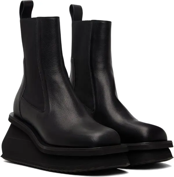 Rick Owens Chelsea Boots With Pull Tab
