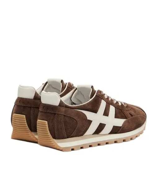Hogan Solid Color Suede Sneakers