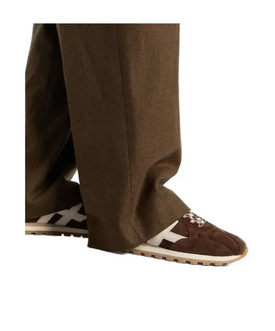 Hogan Solid Color Suede Sneakers