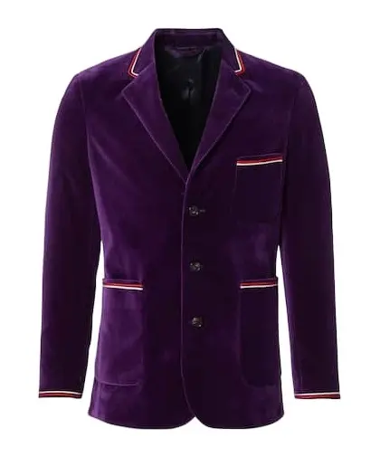 BODE Showcase Cotton Velvet Suit Jacket