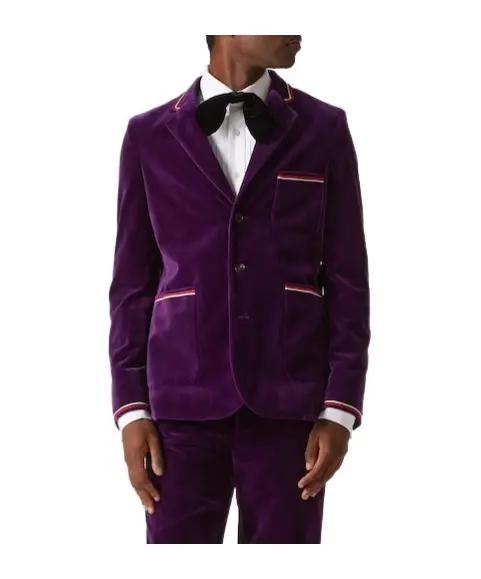 BODE Showcase Cotton Velvet Suit Jacket
