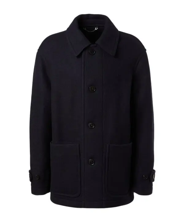 Dries Van Noten Wool And Cotton Coat - Black