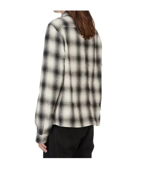 Rick Owens Cropped Plaid Buttoned Overshirt