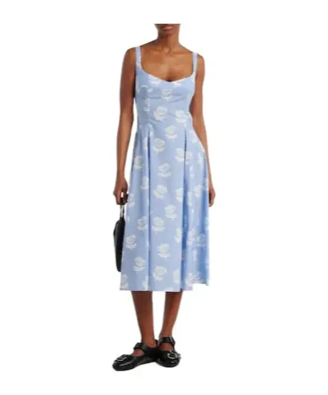 Marni Floral Cotton Midi Dress