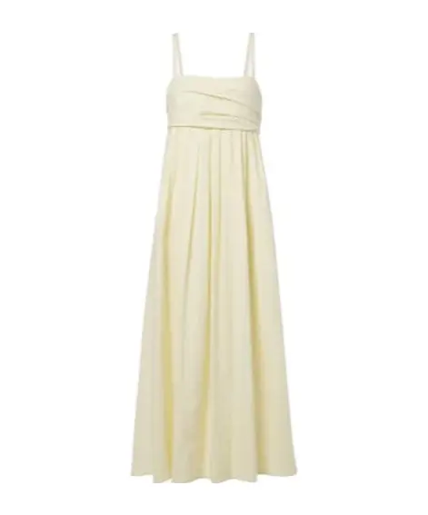 Proenza Schouler White Label Claudine Poplin Midi Dress - Nude