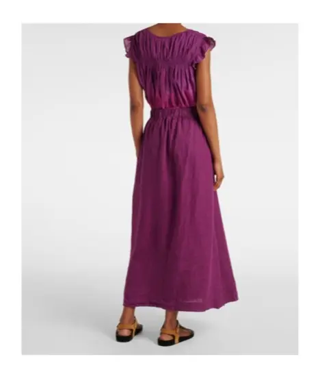 Velvet By Graham & Spencer Linen A-line Maxi Skirt