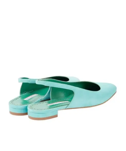 Manolo Blahnik Pointed Toe Backless Flat Single Shoes