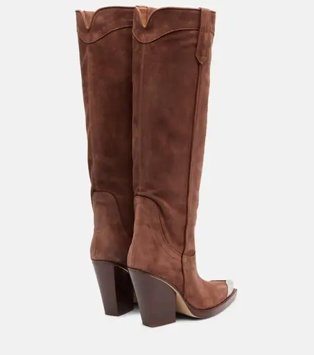 Paris Texas Suede Cowboy Boots