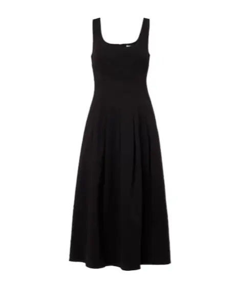 Proenza Schouler Shelby Cotton-blend Midi Dress - Black