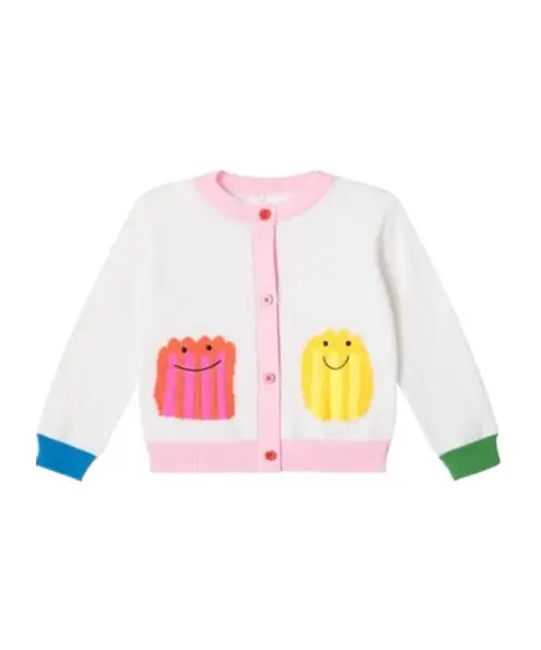 Stella McCartney Colorful Buttons Adorn The Sweater - White