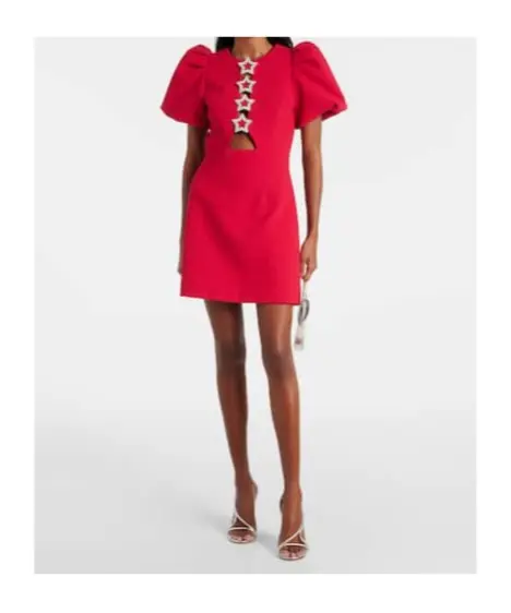 Rebecca Vallance Akari Puff-sleeve Minidress