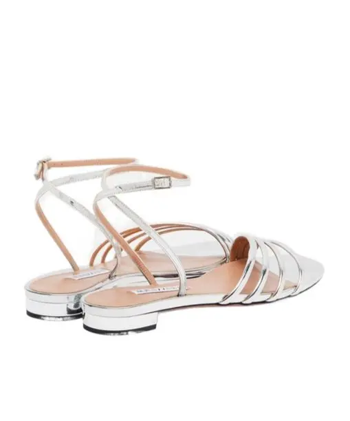 AQUAZZURA Latour Faux Leather Sandals