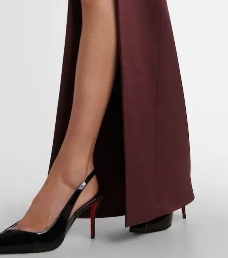 Alex Perry Crêpe Satin Bustier Gown