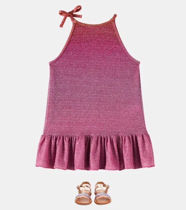 Oseree Lumière Lamé Dress