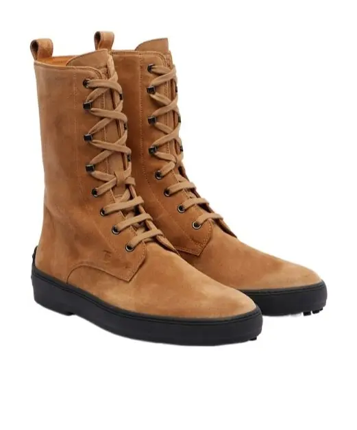 TOD'S Solid-color Suede Ankle Boots