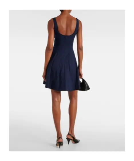Staud Wells Cotton Poplin Minidress