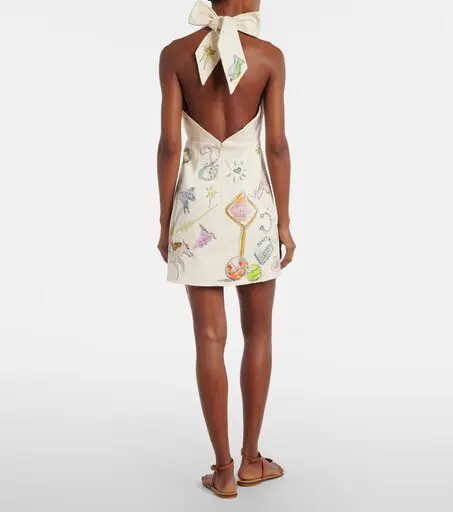ALEMAIS Court Printed Cotton Minidress