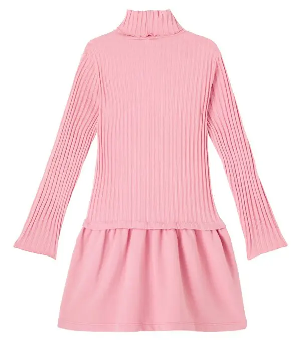 IL GUFO Gathered Cotton-blend Dress