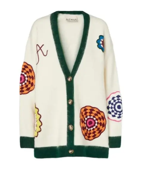 ALEMAIS Crochet Mohair And Wool-blend Cardigan