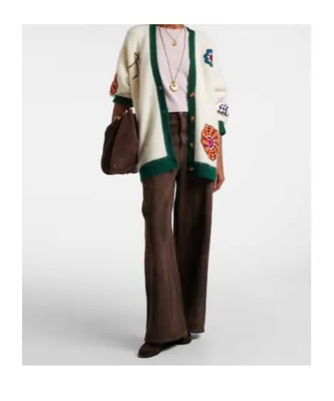 ALEMAIS Crochet Mohair And Wool-blend Cardigan