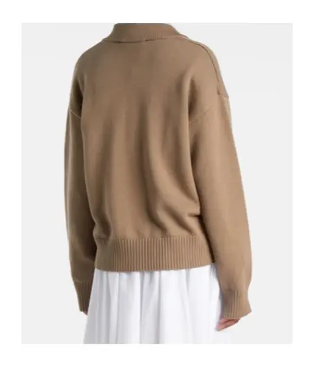 AMI Paris De Cœur Wool And Cotton Cardigan