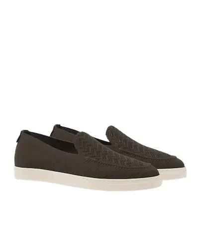 Giorgio Armani Jacquard Slip-on Shoes