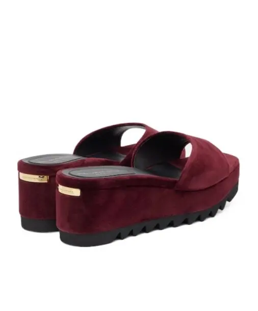 Stella McCartney Velvet Wedge Mules