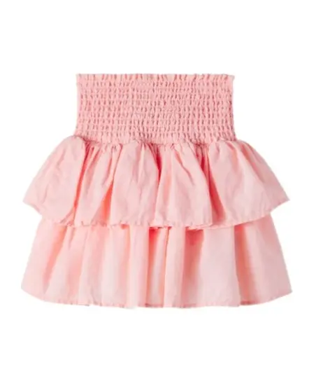 MOLO Bonita Ruched Cotton Skirt - Pink