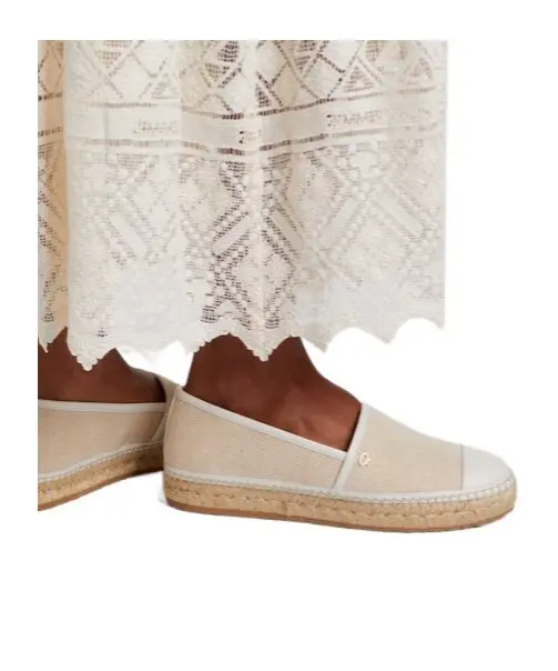 GIANVITO ROSSI Leather-trimmed Canvas Espadrilles