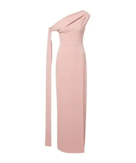 Solace Irina Draped Gown - Pink