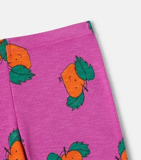 BOBO CHOSES Tangerine Cotton-blend Leggings