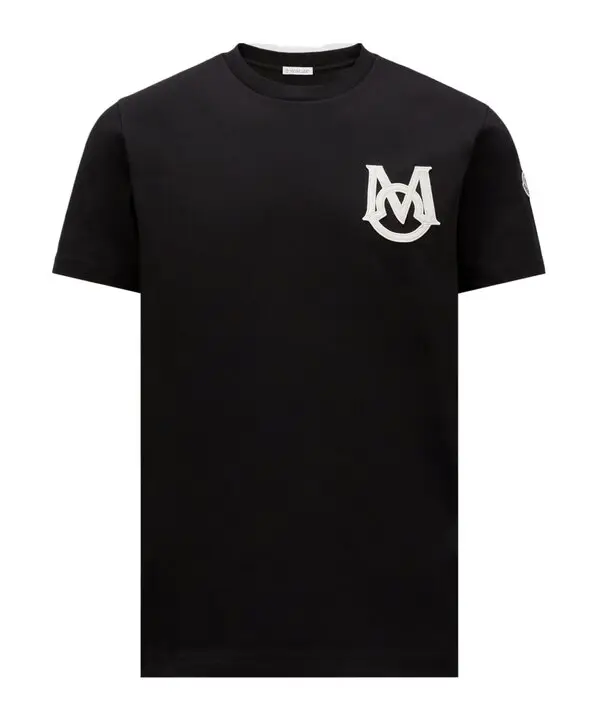 Moncler Logo Patch Crewneck T-shirt - Black