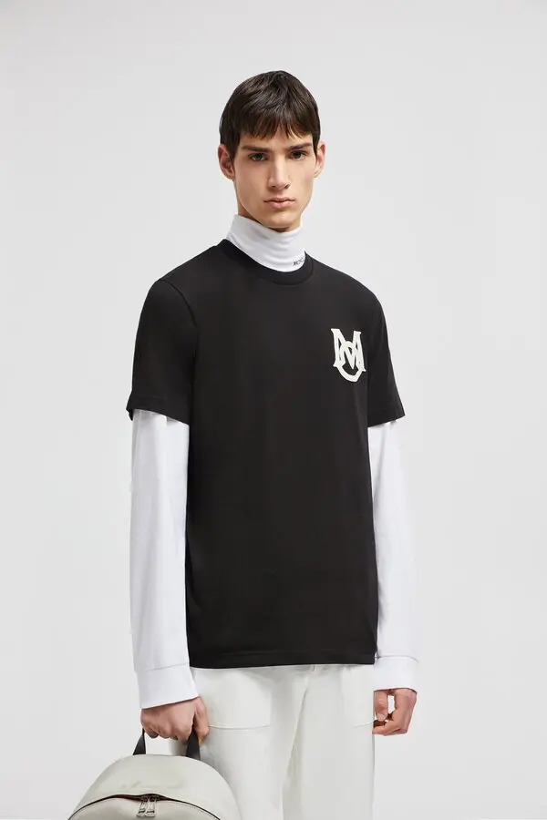 Moncler Logo Patch Crewneck T-shirt