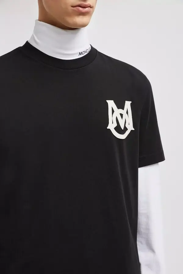 Moncler Logo Patch Crewneck T-shirt