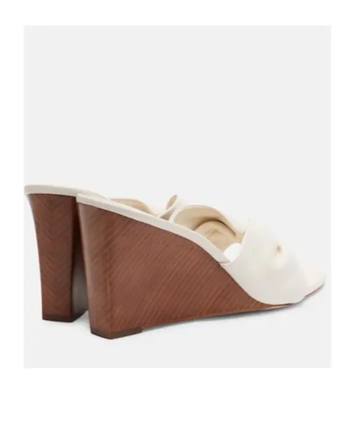 Veronica Beard Leather Wedge Sandals