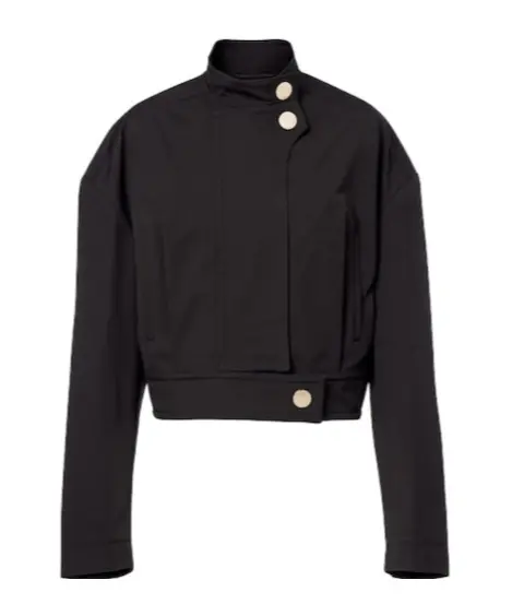 Sportmax Riviera Cotton Bomber Jacket - Black