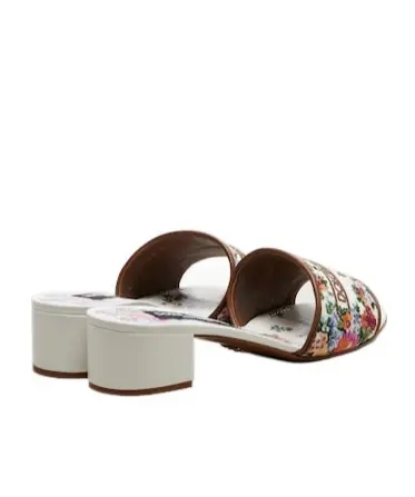 Dolce & Gabbana Leather-trimmed Mules