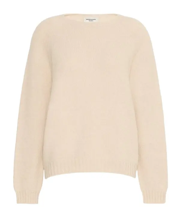 Max Mara Ribbed Crew Neck Sweater - Sand